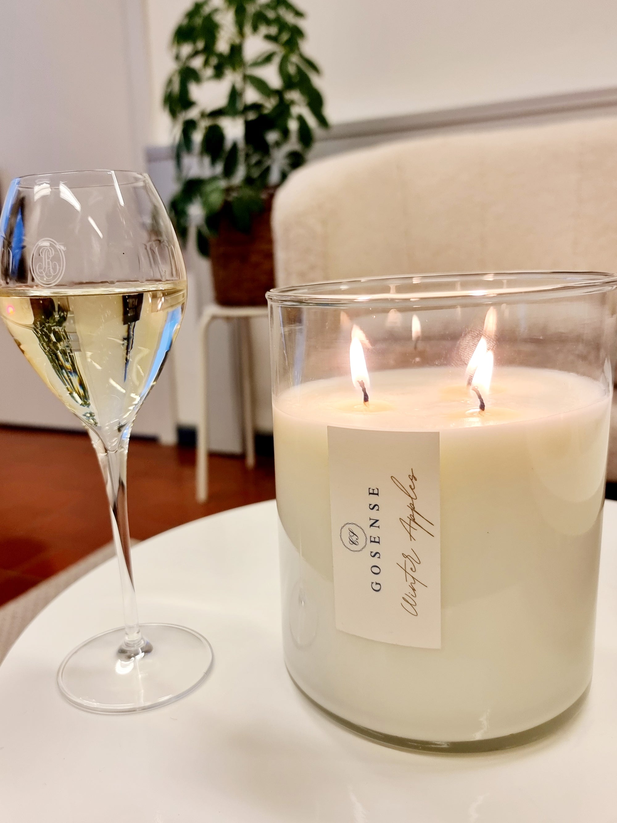 XL duftlys 3 væger 🕯 - GoSense